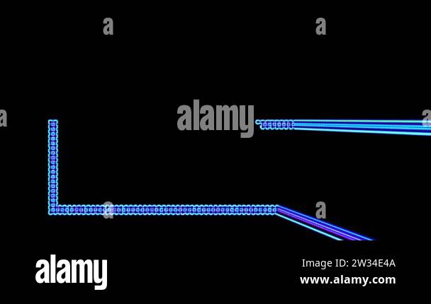 smooth fluorescent movements with three beautiful colors forming a logo ...