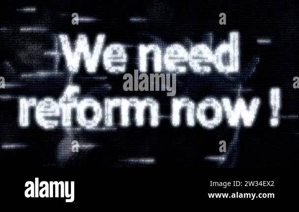 number animation, in matrix style, with slogan of white letters. We ...