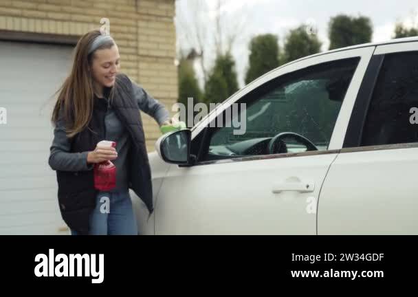 Girl car wash Stock Videos & Footage - HD and 4K Video Clips - Alamy