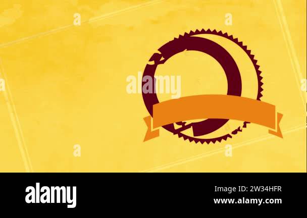 Spinning And Bouncing Elements Creates Aged Coffee Shop Sign Offering ...