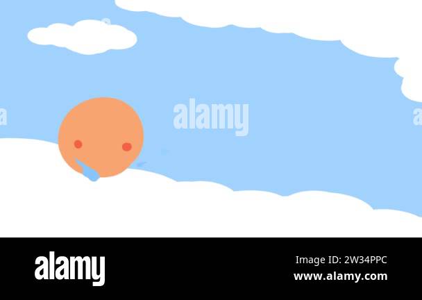 Scaling Easy Slowing Down With Spring Effect Animation Of Doodle Of A