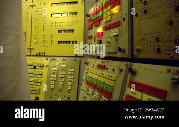 soviet control panel for launching intercontinental ballistic missiles ...