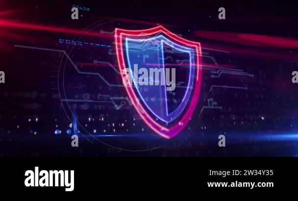 Cyber security concept with shield symbol, privacy protection and ...