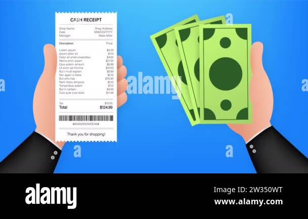 Invoice template receipt bill Stock Videos & Footage - HD and 4K Video ...