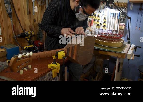 cutting a square hole off from the side of instrument with handy-size ...