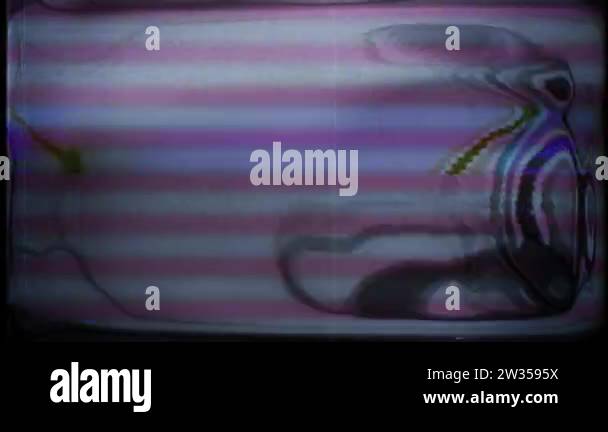 VHS defects noise and artifacts, glitches from an old tape. Glitch ...