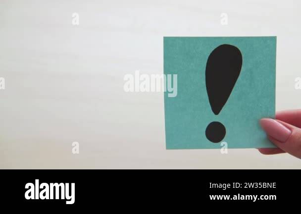 Exclamation point sign caution Stock Videos & Footage - HD and 4K Video ...