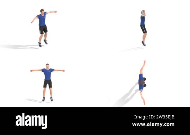Jumping jack man Stock Videos & Footage - HD and 4K Video Clips - Alamy