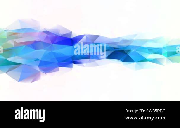 Diagonal Waiving Of Futuristic 3D Polygon Geometric Figure With ...