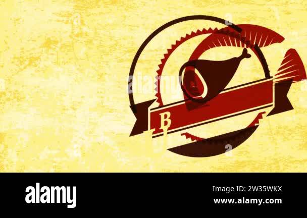 Scaling Easy Slowing Down With Spring Effect Animation Of Meat Meat