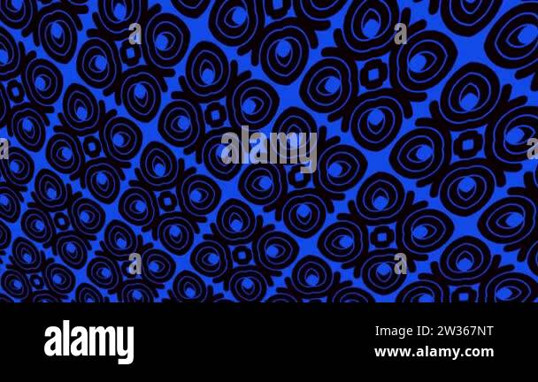 Color pattern with geometric shapes on a minimal black background ...