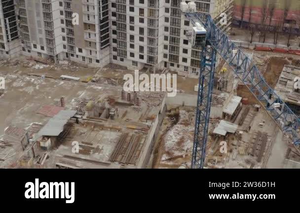 Detail of construction of new office block Stock Videos & Footage - HD ...