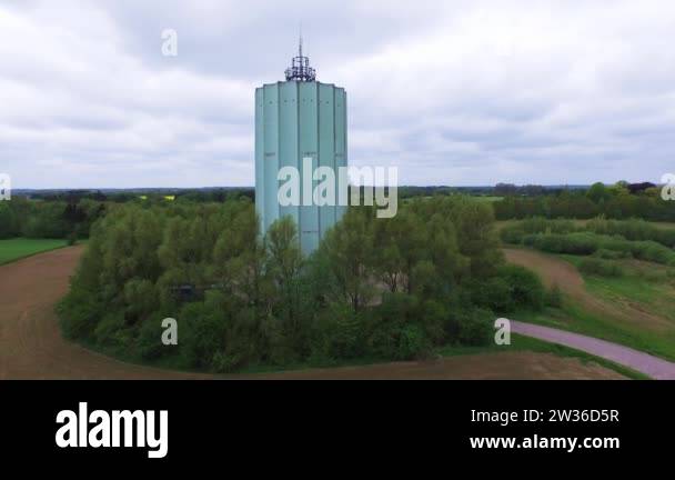 Kokkedal water tower, Denmark Stock Video Footage - Alamy