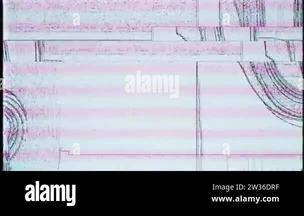 VHS defects noise and artifacts, glitches from an old tape. Glitch ...