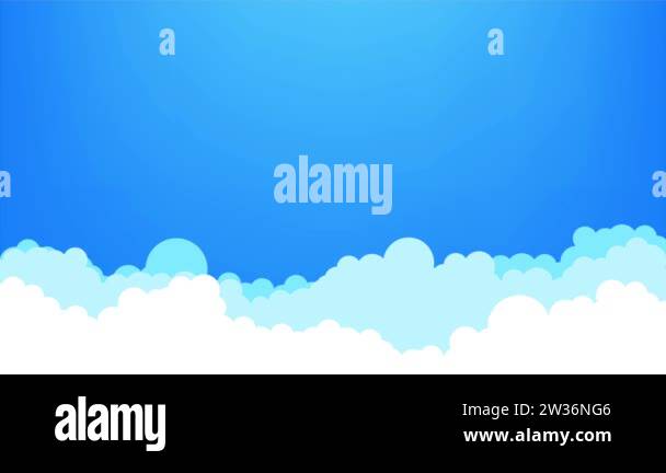 Sky and Clouds Background. Stylish design with a flat poster, flyers ...