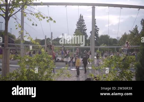 Adults enjoying swings in Stock Videos & Footage - HD and 4K Video ...