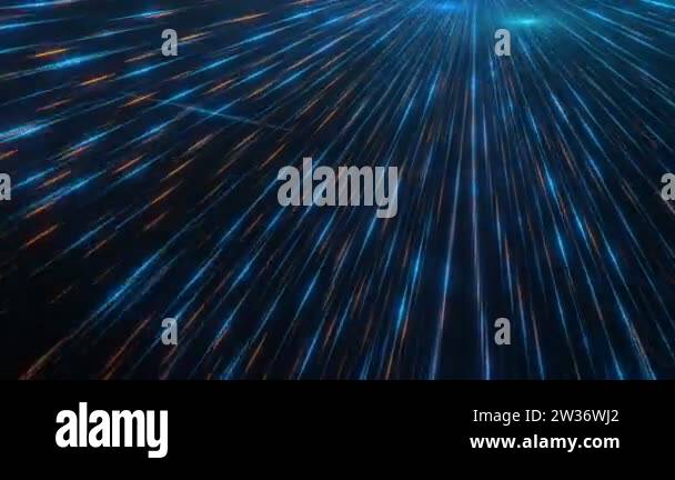 Animation of light streaks on blue and orange abstract background Stock ...