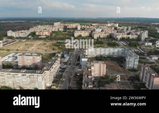Residential Blocks of High Rise Apartment Buildings at a Sleeping Area ...