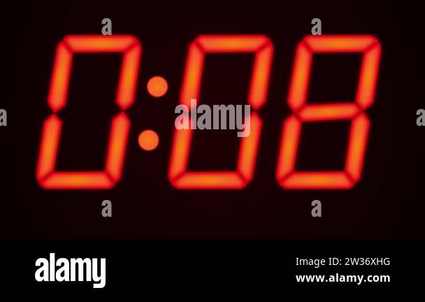 10 Second Timer countdown text in black background Stock Video Footage ...