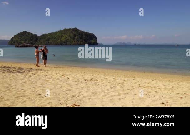 Koh Phak Bia Island - small isle located behind Hong Island. Blessed ...