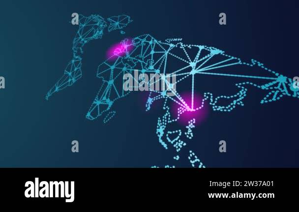Animation Of Map Showing Growing Cases Of Virus Infections In Different ...