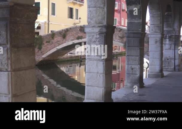 Ancient bridge over water behind Stock Videos & Footage - HD and 4K ...