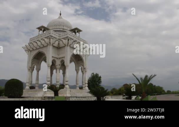 White Marble Monument at Fatima Jinnah Park in Islamabad, Pakistan ...