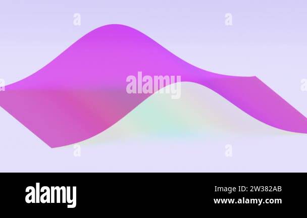 Rotation Of Iridescent Geometric Shape Translucent Object Animation On Color Background 3d