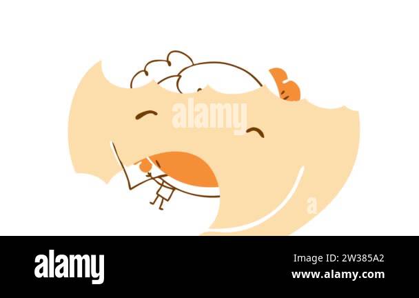 Slowing Down Animation With Springing Effect Of Girl In Love Hugging A ...