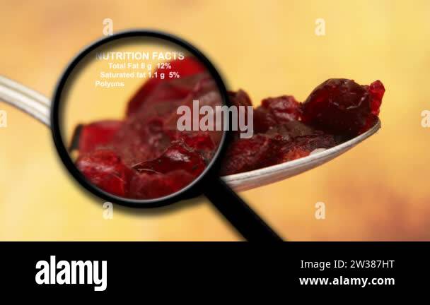 Cranberries nutrition facts Stock Video Footage - Alamy