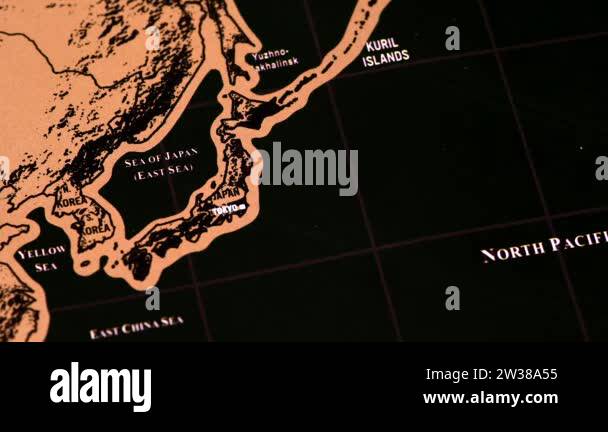 Japan asia map Stock Videos & Footage - HD and 4K Video Clips - Alamy