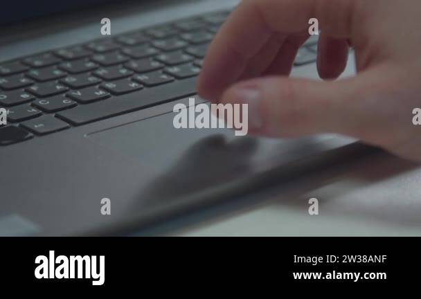 Man uses laptop mouse touchpad Stock Videos & Footage - HD and 4K Video ...
