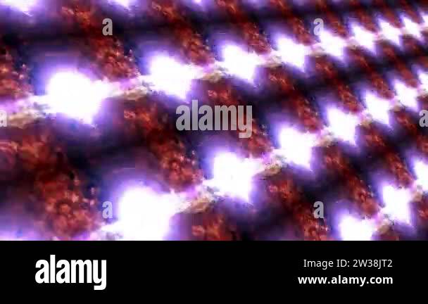 3D Matrix Panel Countdown from 10 to 0 over energy beam blast light. 4K ...