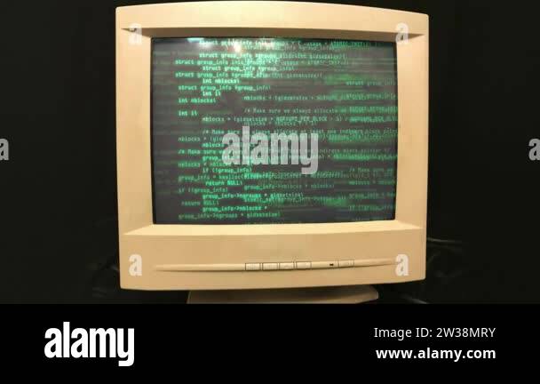 Hacking an old vintage TV or computer monitor screen 80s 90s style ...