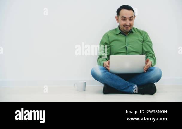 Man sitting down office position Stock Videos & Footage - HD and 4K ...