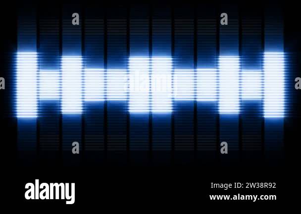 Blue VU meter wall Stock Video Footage - Alamy