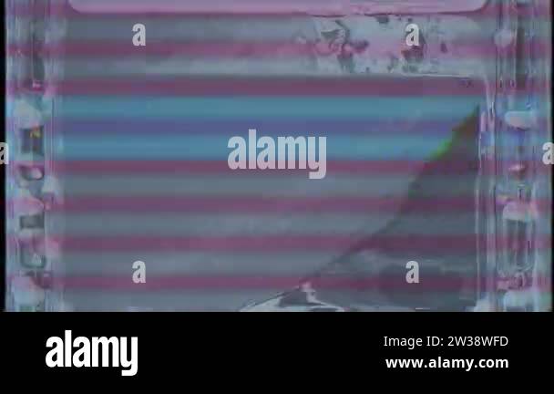 VHS defects noise and artifacts, glitches from an old tape. Glitch ...