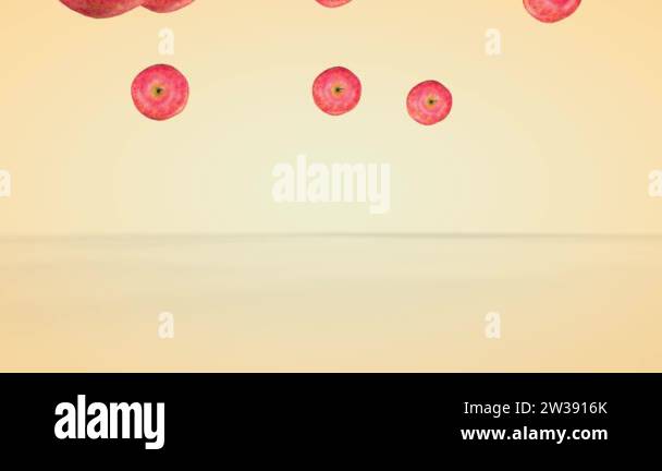 Fruit mix, animated fruit movement, 3D animation Stock Video Footage ...