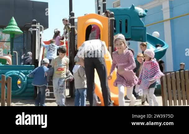 Sequence of different types of a playground Stock Video Footage - Alamy