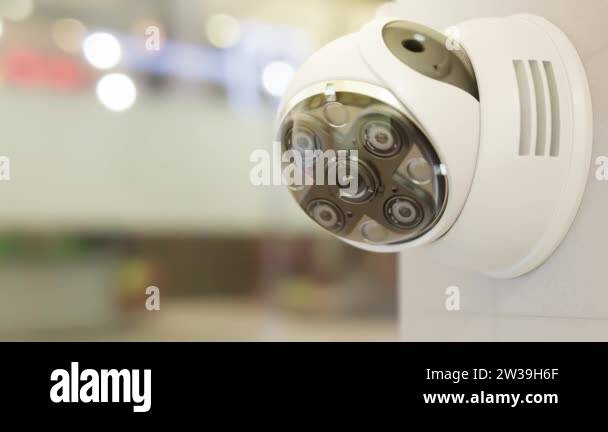 Modern security CCTV camera with Motion sensor. Surveillance and ...