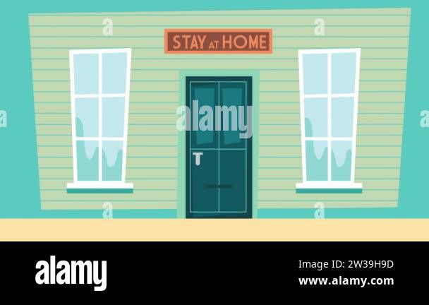 house front facade scene animated Stock Video Footage - Alamy