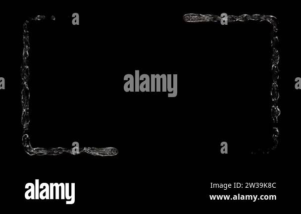 Abstract seamless animated box frame pack. 4 amazing rectangular looped ...