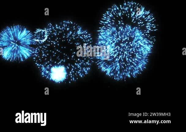 Beautiful Holidays Fireworks Explosion/ 4k animation of a fireworks ...