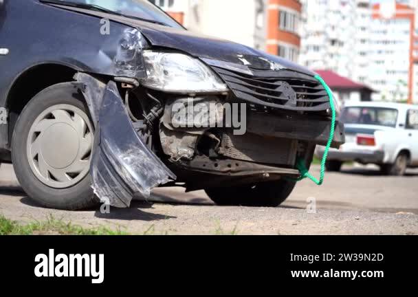 High speed head on car collision traffic accident Stock Videos ...