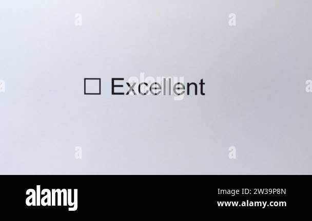 Evaluation form tick excellent Stock Videos & Footage - HD and 4K Video ...
