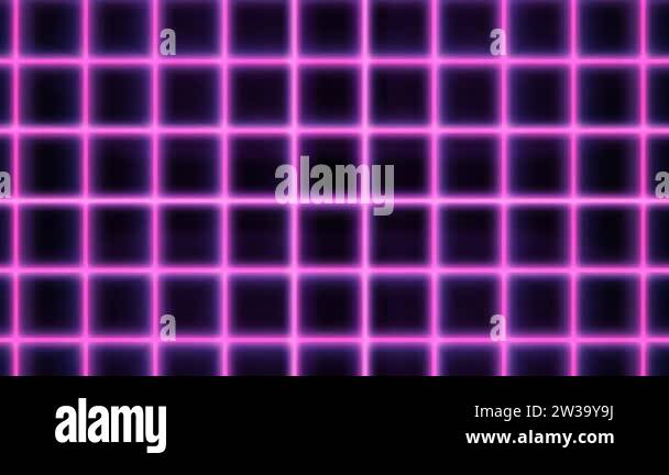 Retro 80s Glowing Pink Neon Grid Synthwave Net Lines Slowly Moving - 4K ...