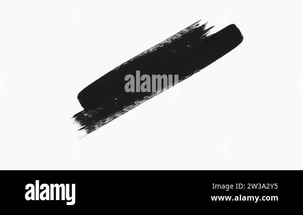 Frame Paint Brush Strokes Transition Reveal with Alpha Channel ...