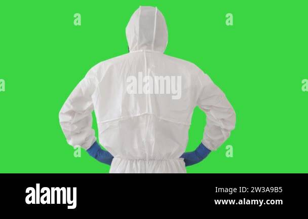 We Failed Male Doctor Scientist Inprotective Suit Holding His Head on a ...