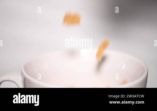 Cornflakes falling into a bowl Stock Videos & Footage - HD and 4K Video ...