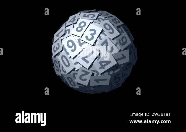 Numbers ball Stock Video Footage - Alamy